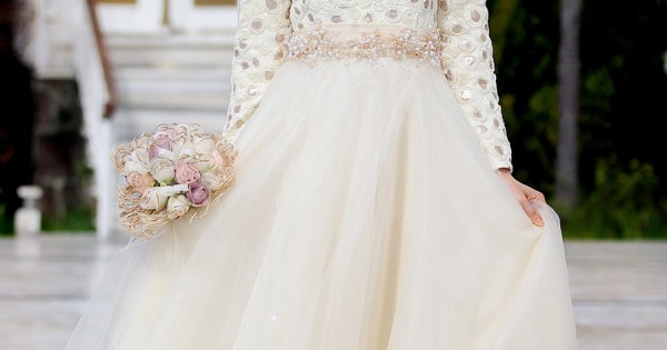 Gamze Özkul - İnci Abiye - Ekru